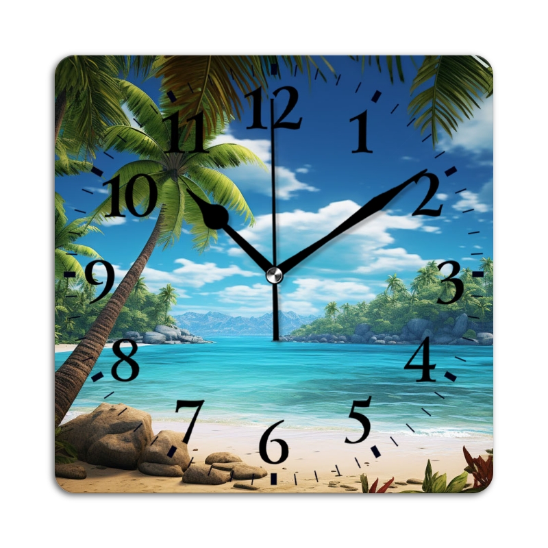 Non-Ticking Silent Wall Clocks Battery Operated Personalized Decor ...