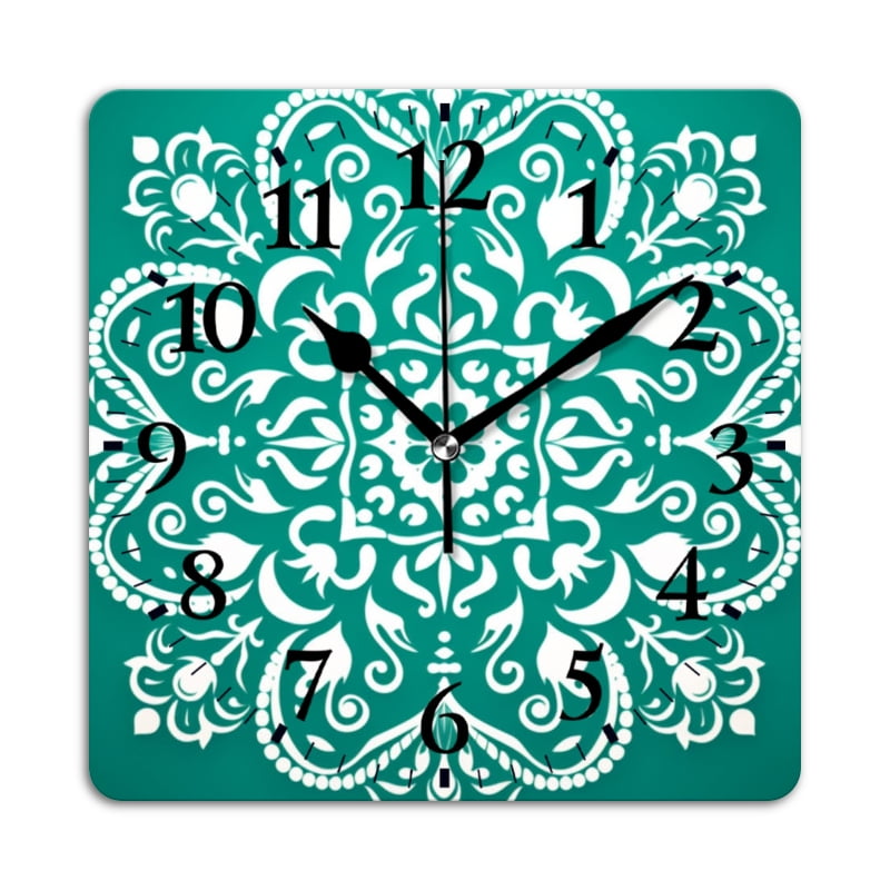Non-Ticking Silent Wall Clocks Battery Operated Personalized Decor ...