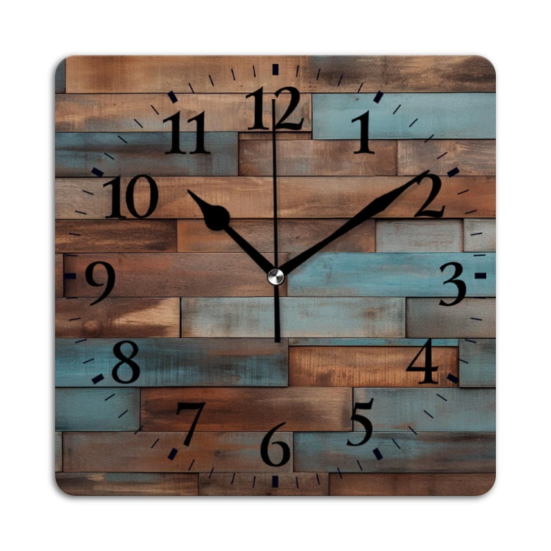 Non-Ticking Silent Wall Clocks Battery Operated Personalized Decor ...