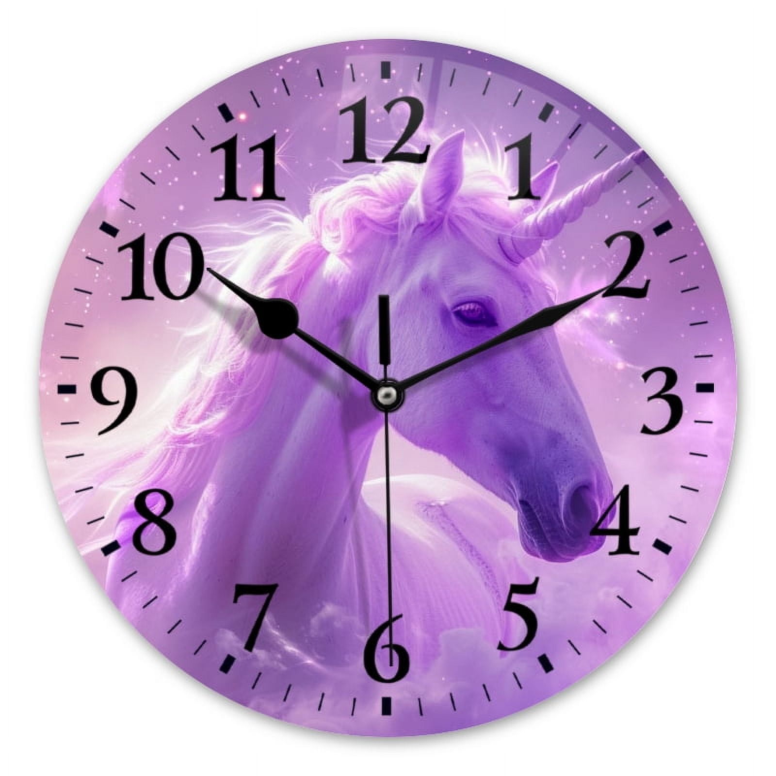 Non-Ticking Silent Wall Clocks Battery Operated Personalized Decor ...