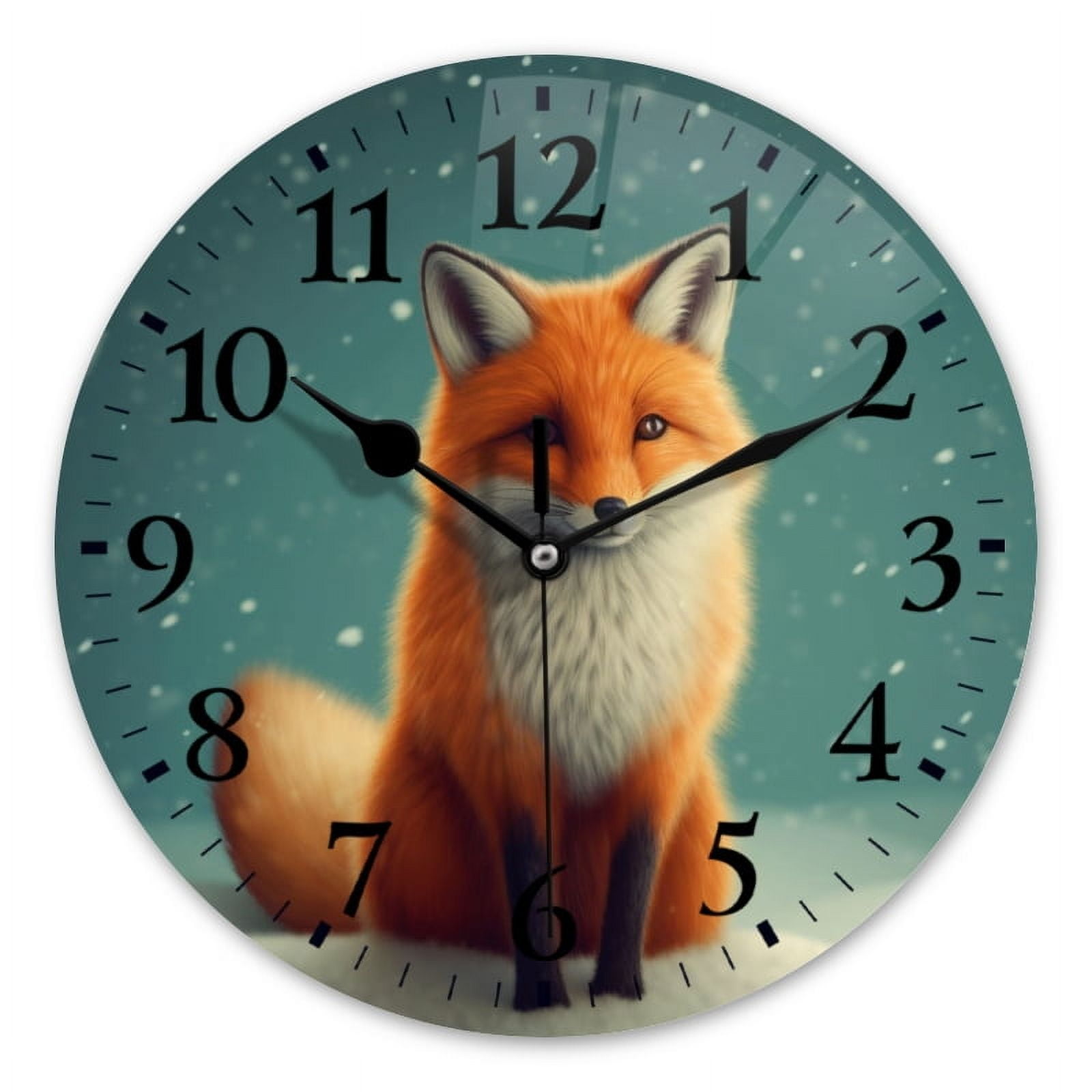 Non-Ticking Silent Wall Clocks Battery Operated Personalized Decor ...