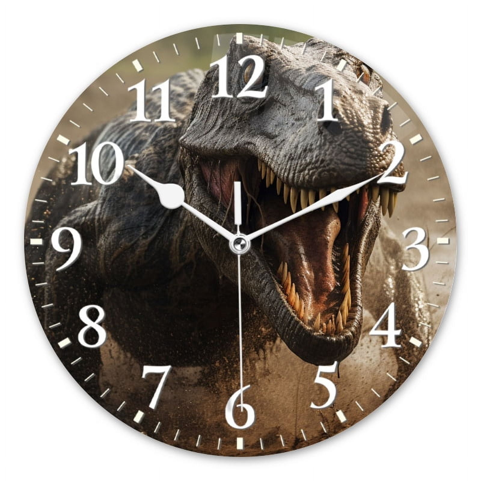 Non-Ticking Silent Wall Clocks Battery Operated Personalized Decor ...