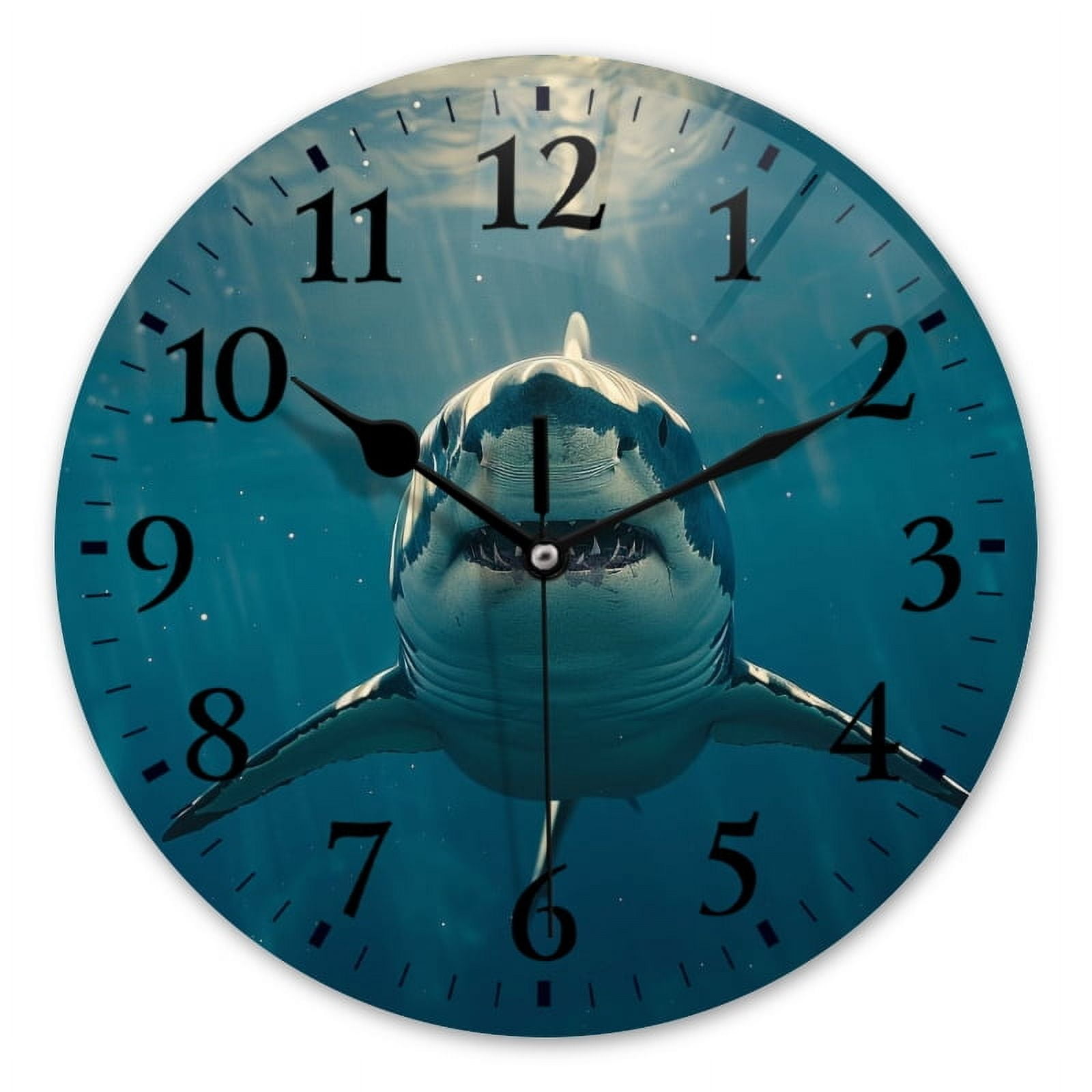 Non-Ticking Silent Wall Clocks Battery Operated Personalized Decor ...