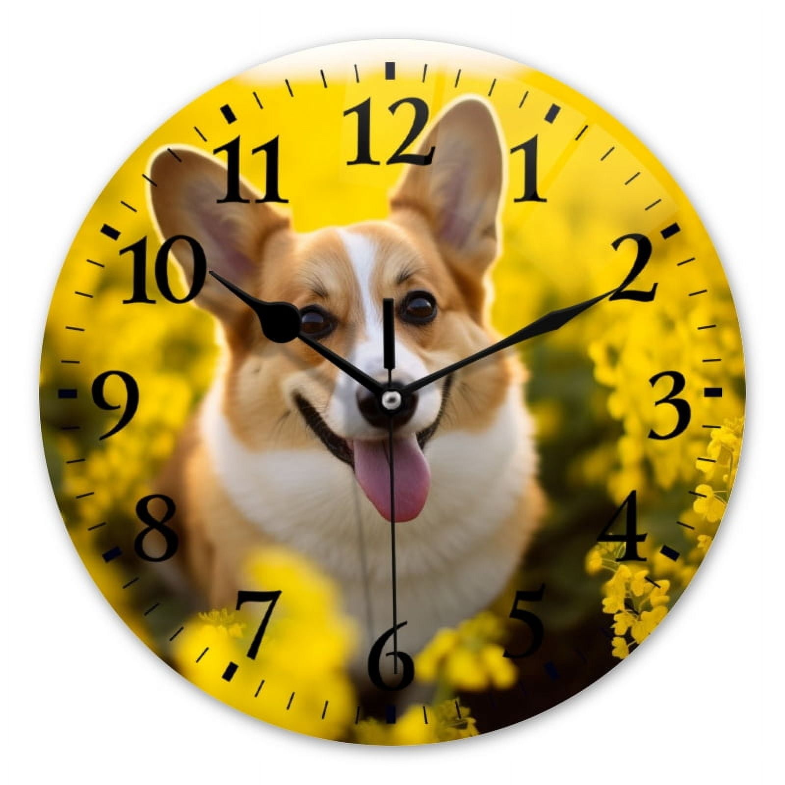 Non-Ticking Silent Wall Clocks Battery Operated Personalized Decor ...