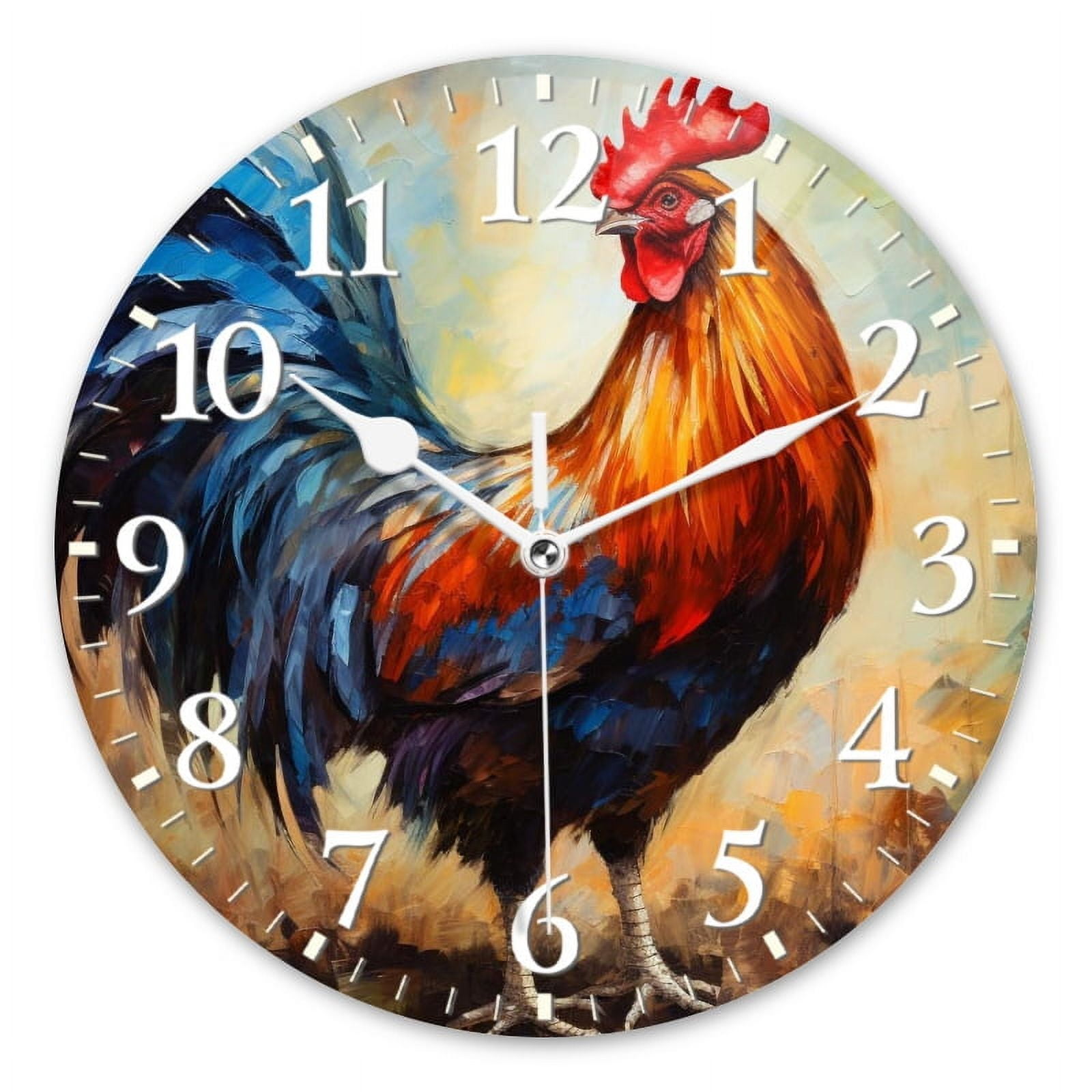 Non-Ticking Silent Wall Clocks Battery Operated Personalized Decor ...