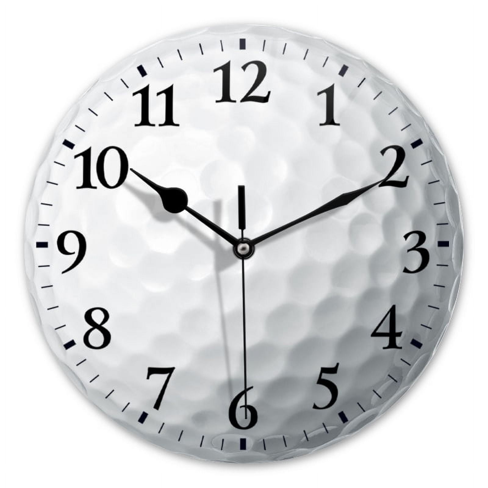 Non-Ticking Silent Wall Clocks Battery Operated Personalized Decor ...