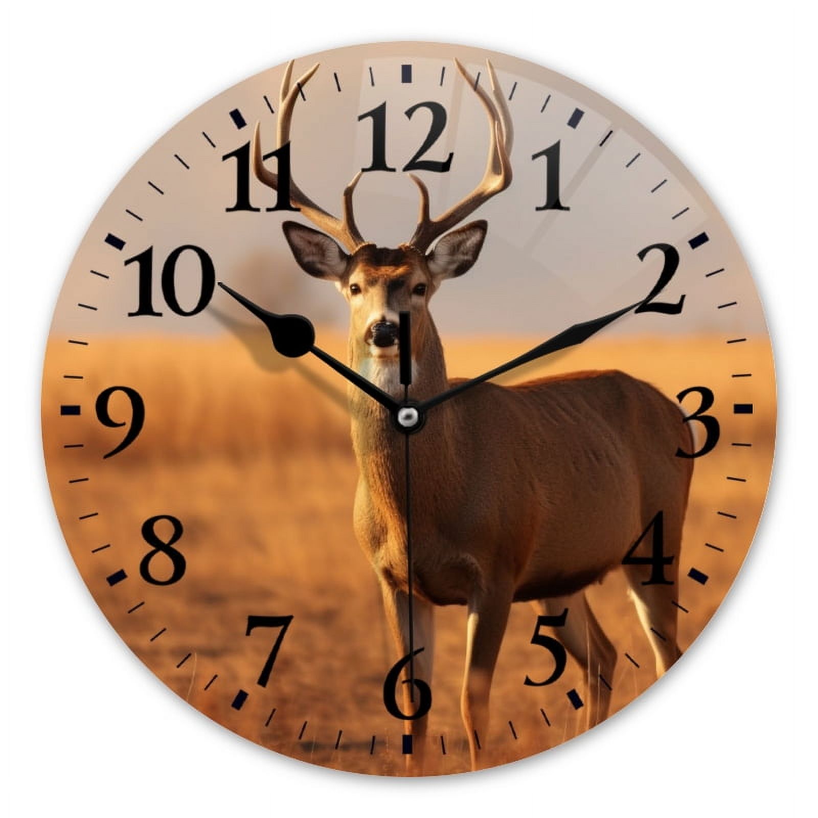 Non-Ticking Silent Wall Clocks Battery Operated Personalized Decor ...