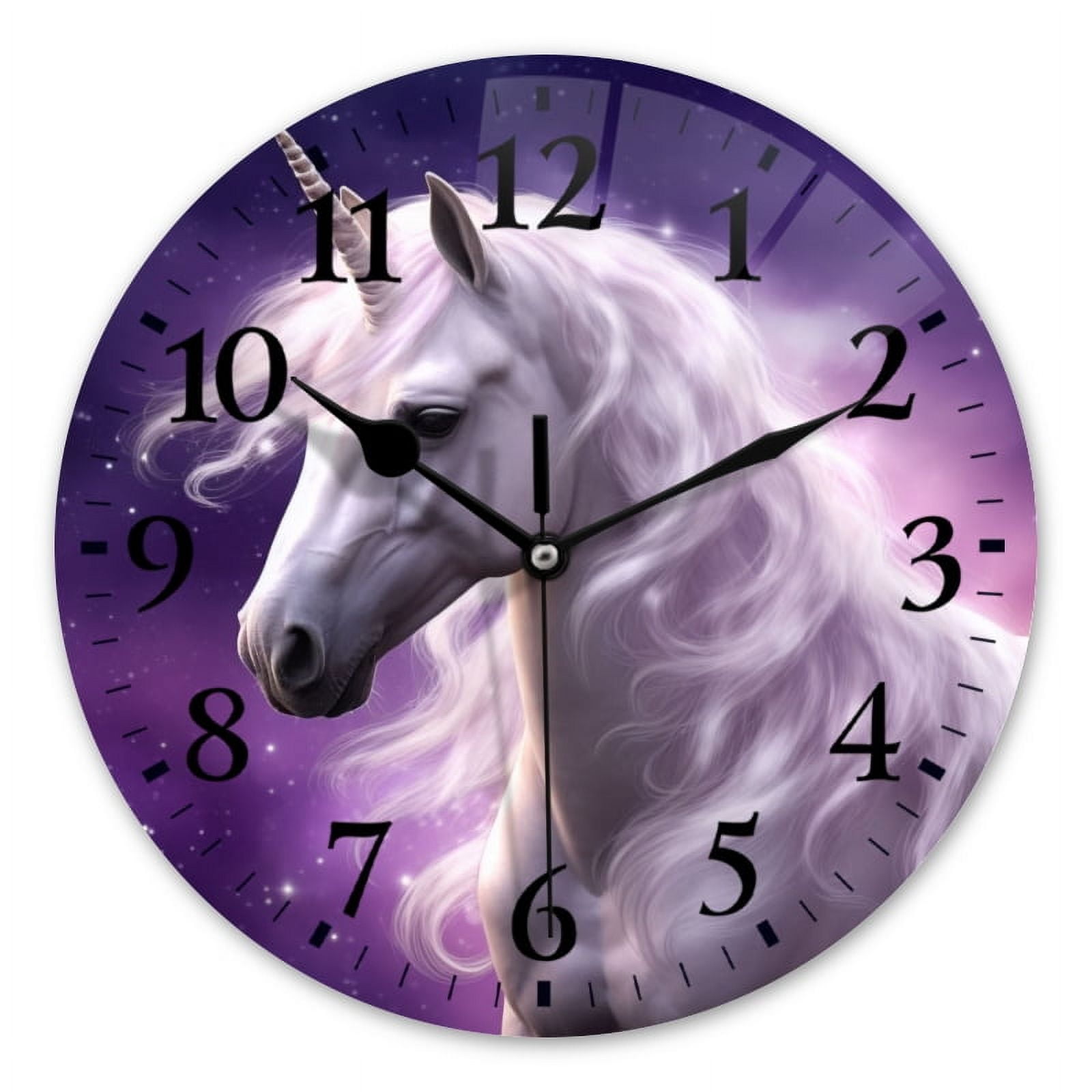 Non-Ticking Silent Wall Clocks Battery Operated Personalized Decor ...