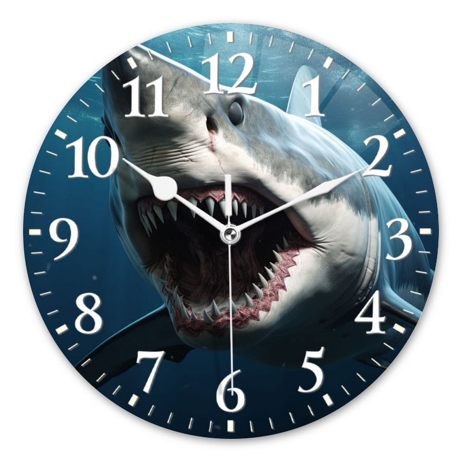 Non-Ticking Silent Wall Clocks Battery Operated Personalized Decor ...