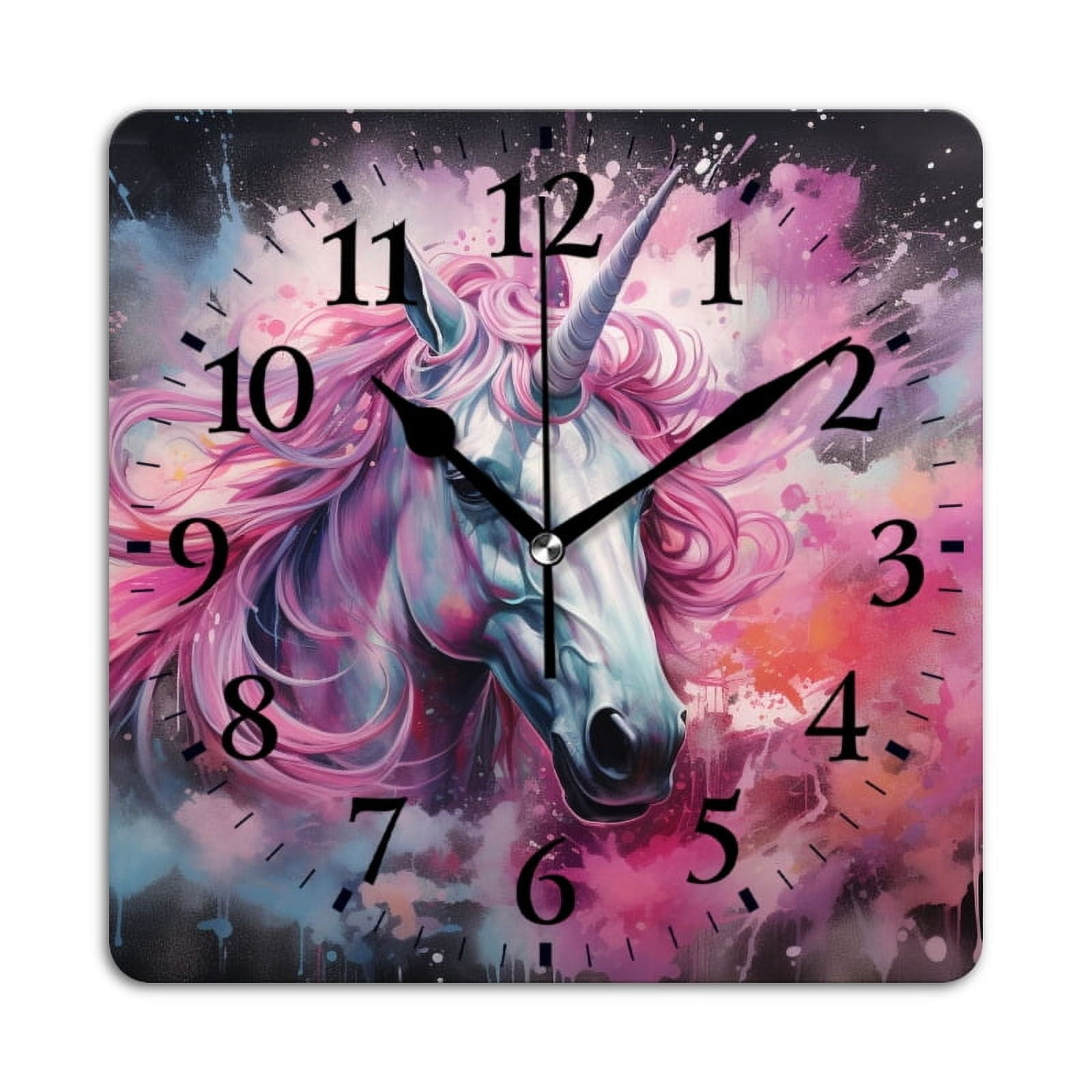 Non-Ticking Silent Wall Clocks Battery Operated Personalized Decor Clock for Living Room,Bedroom ...