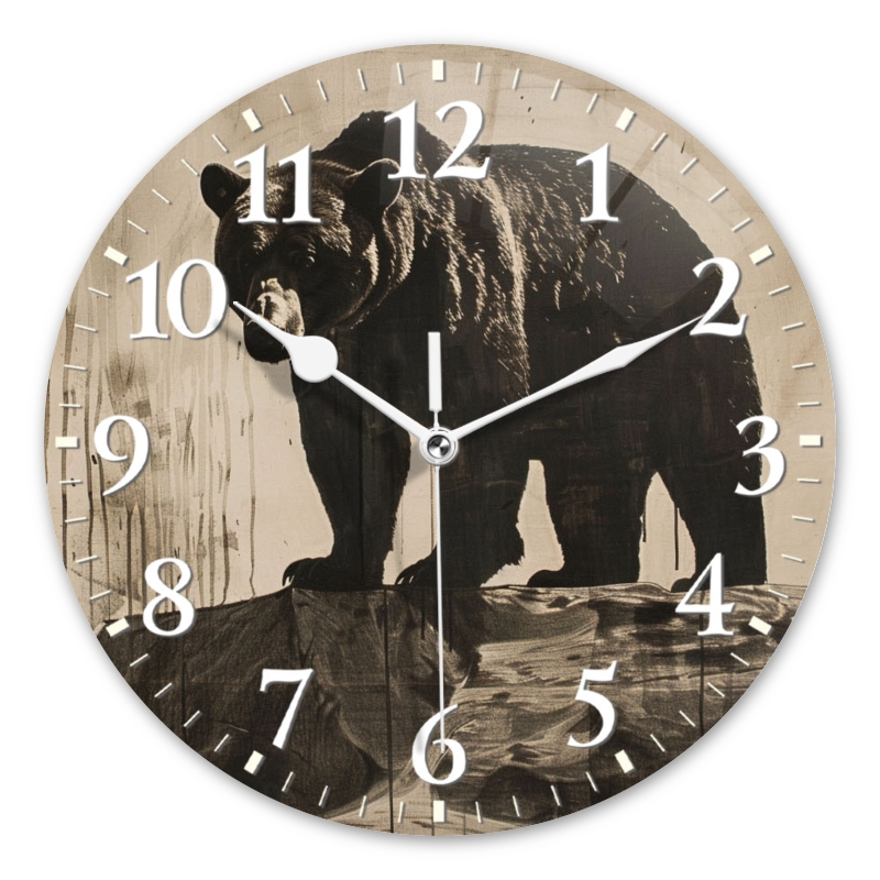 Non-Ticking Silent Wall Clocks Battery Operated Personalized Decor ...