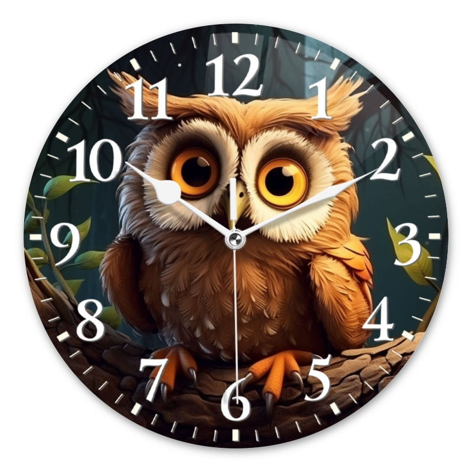 Non-Ticking Silent Wall Clocks Battery Operated Personalized Decor ...