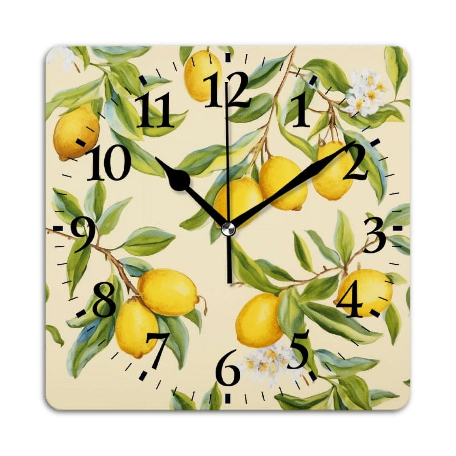 Non-Ticking Silent Wall Clocks Battery Operated Personalized Decor ...