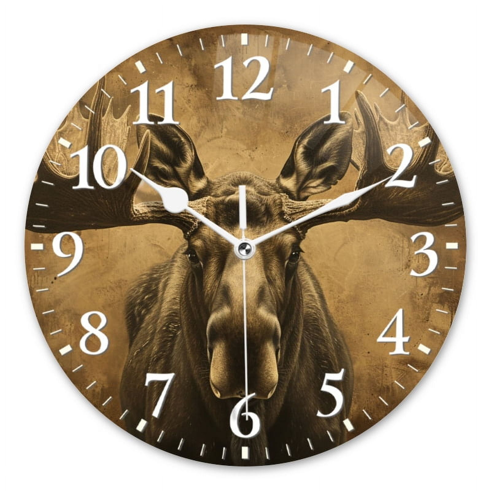 Non-Ticking Silent Wall Clocks Battery Operated Personalized Decor ...