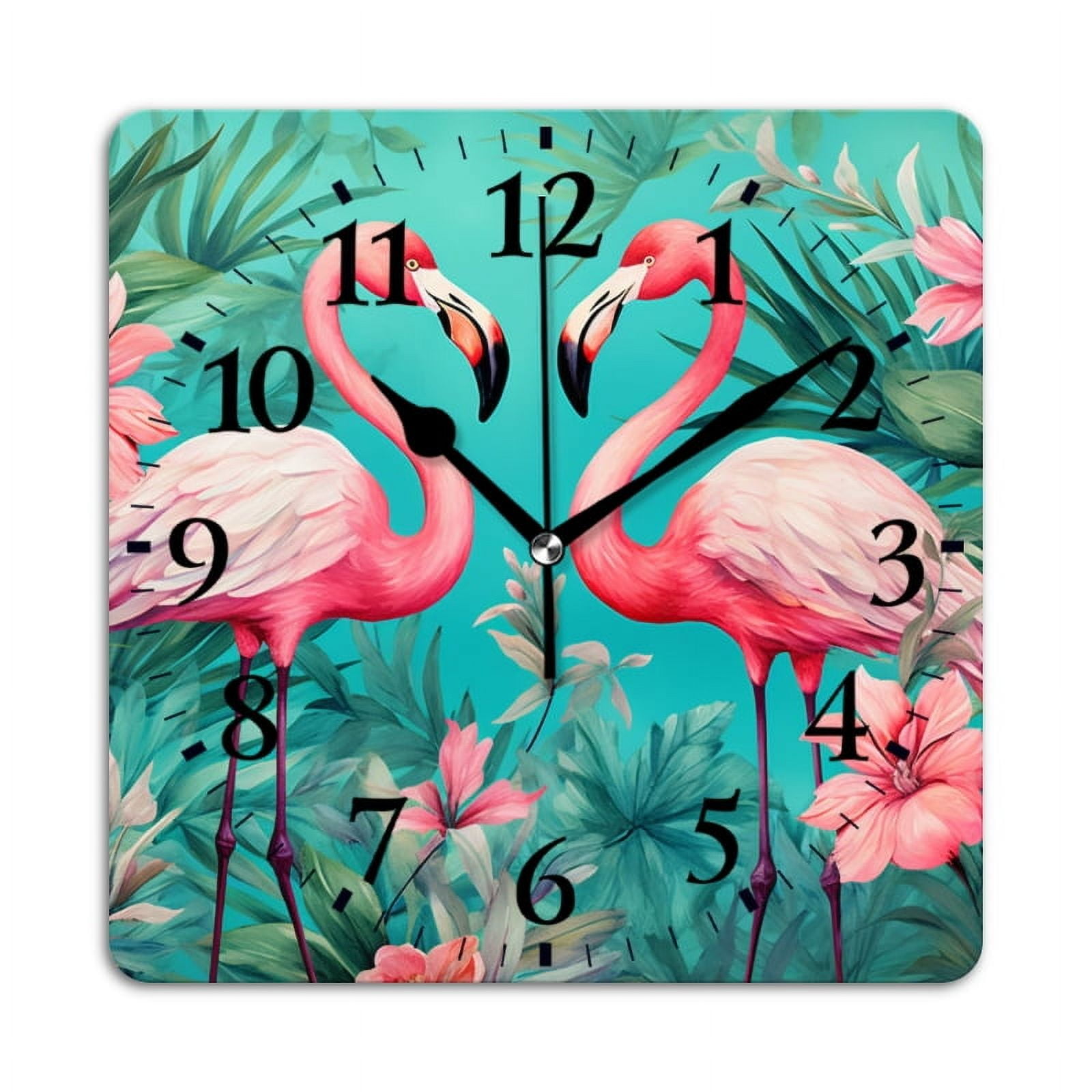 Non-Ticking Silent Wall Clocks Battery Operated Personalized Decor ...
