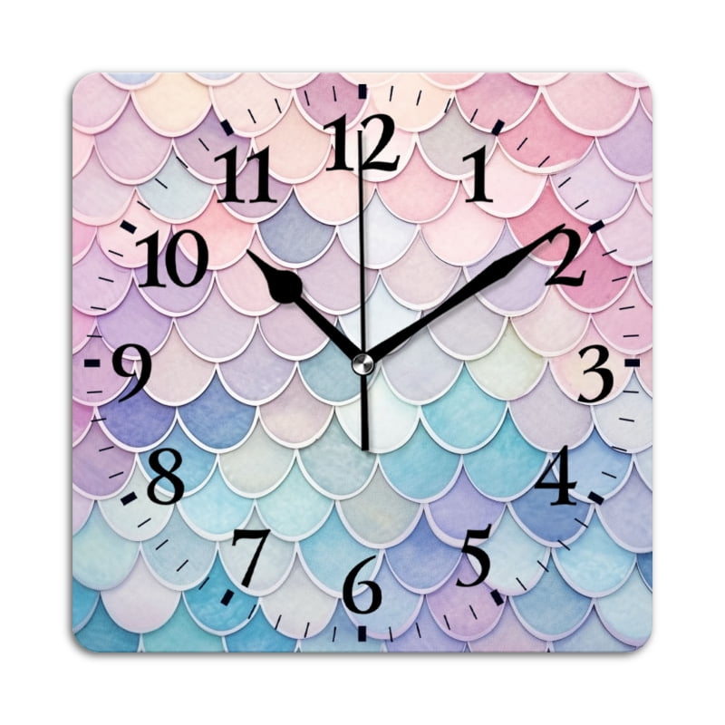 Non-Ticking Silent Wall Clocks Battery Operated Personalized Decor ...