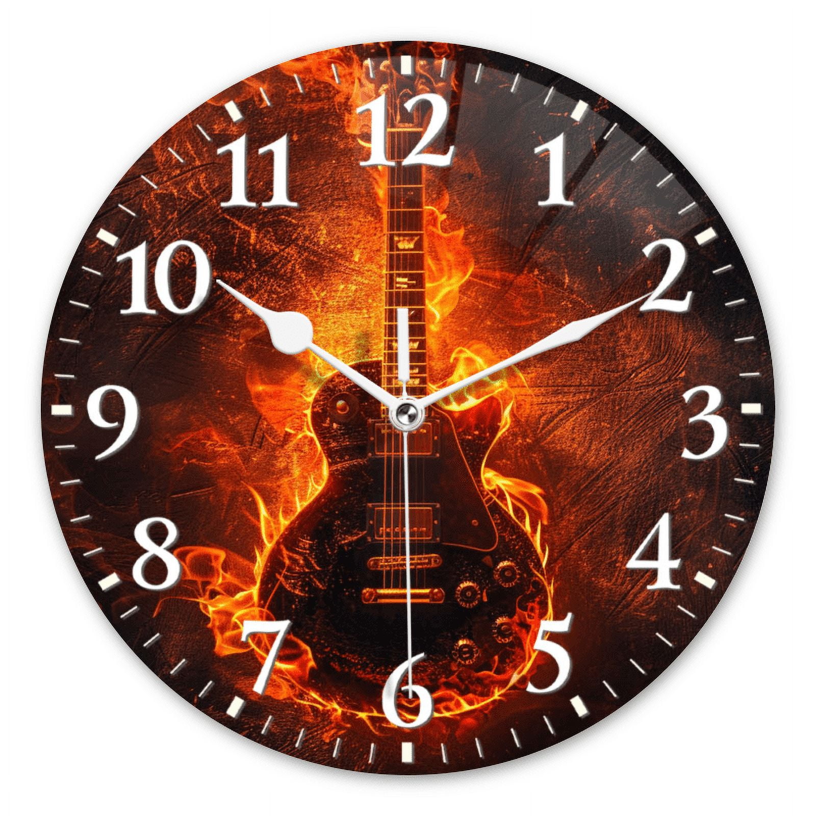 Non-Ticking Silent Wall Clocks Quartz Battery Operated Modern Wall ...