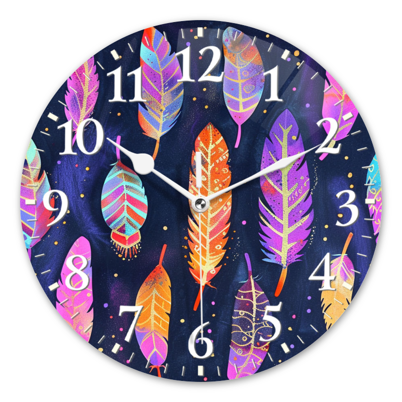Non-Ticking Sweep Movement Wall Clock Battery Operated Analog Wall ...