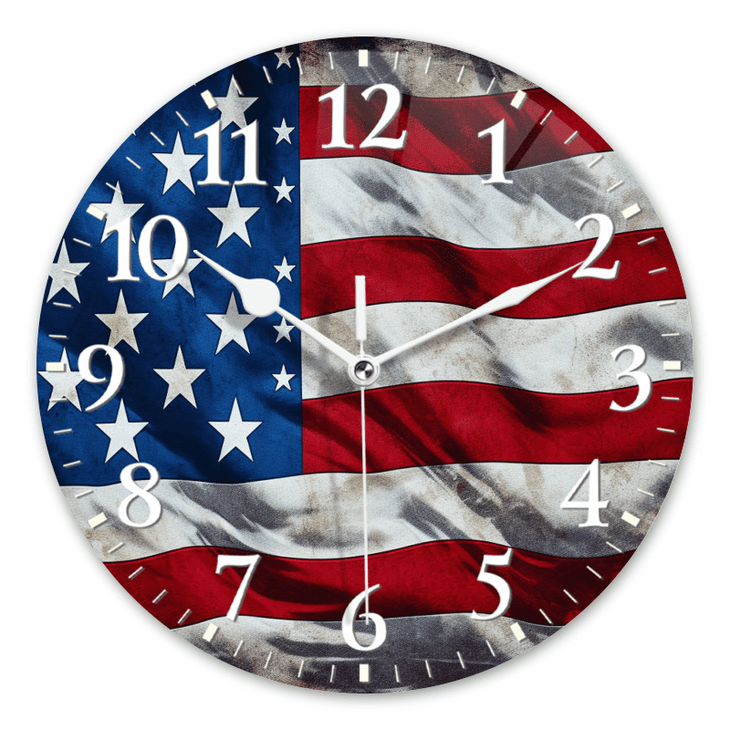 Non-Ticking Sweep Movement Wall Clock Battery Operated Analog Wall ...