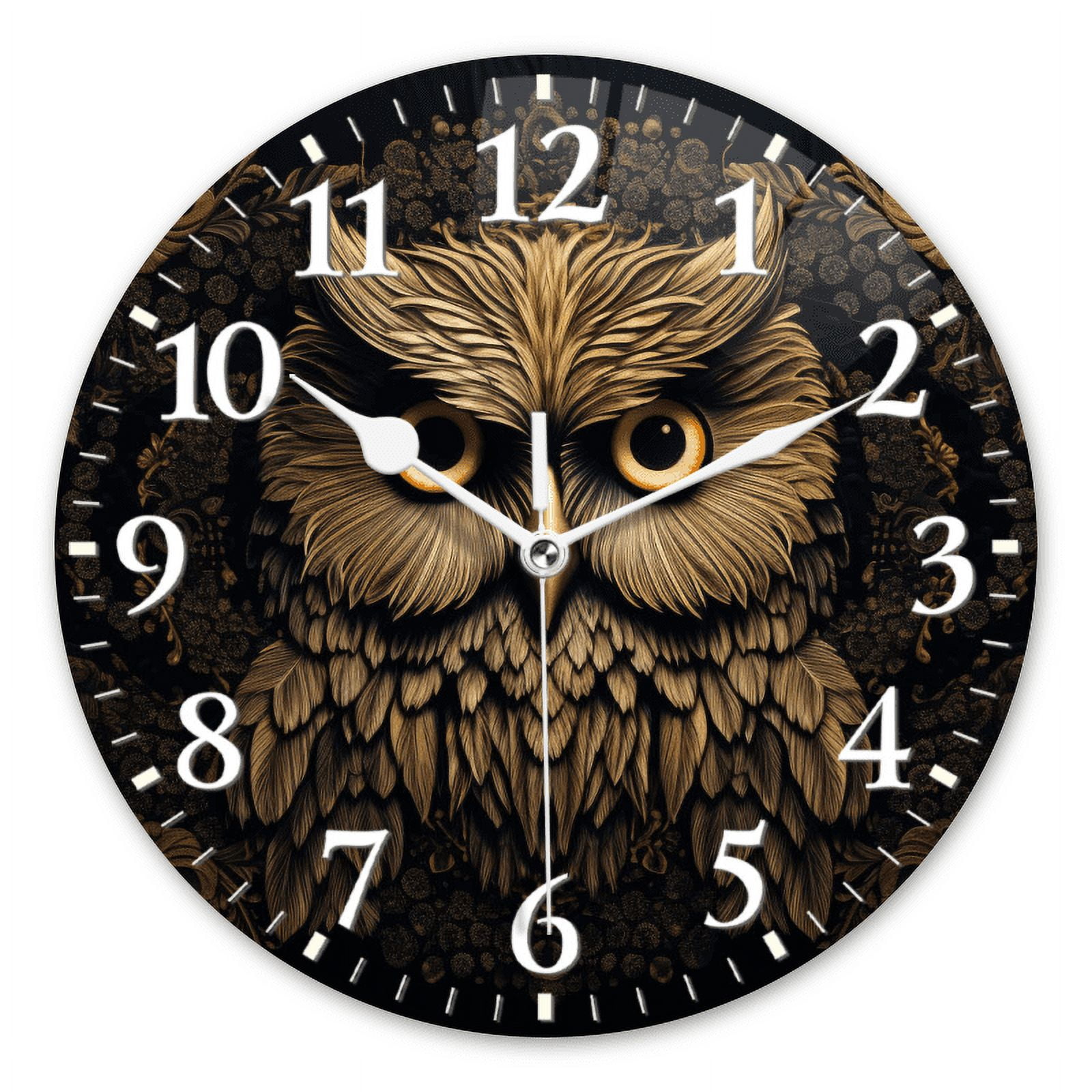 Non-Ticking Sweep Movement Wall Clocks Battery Operated Analog Wall ...