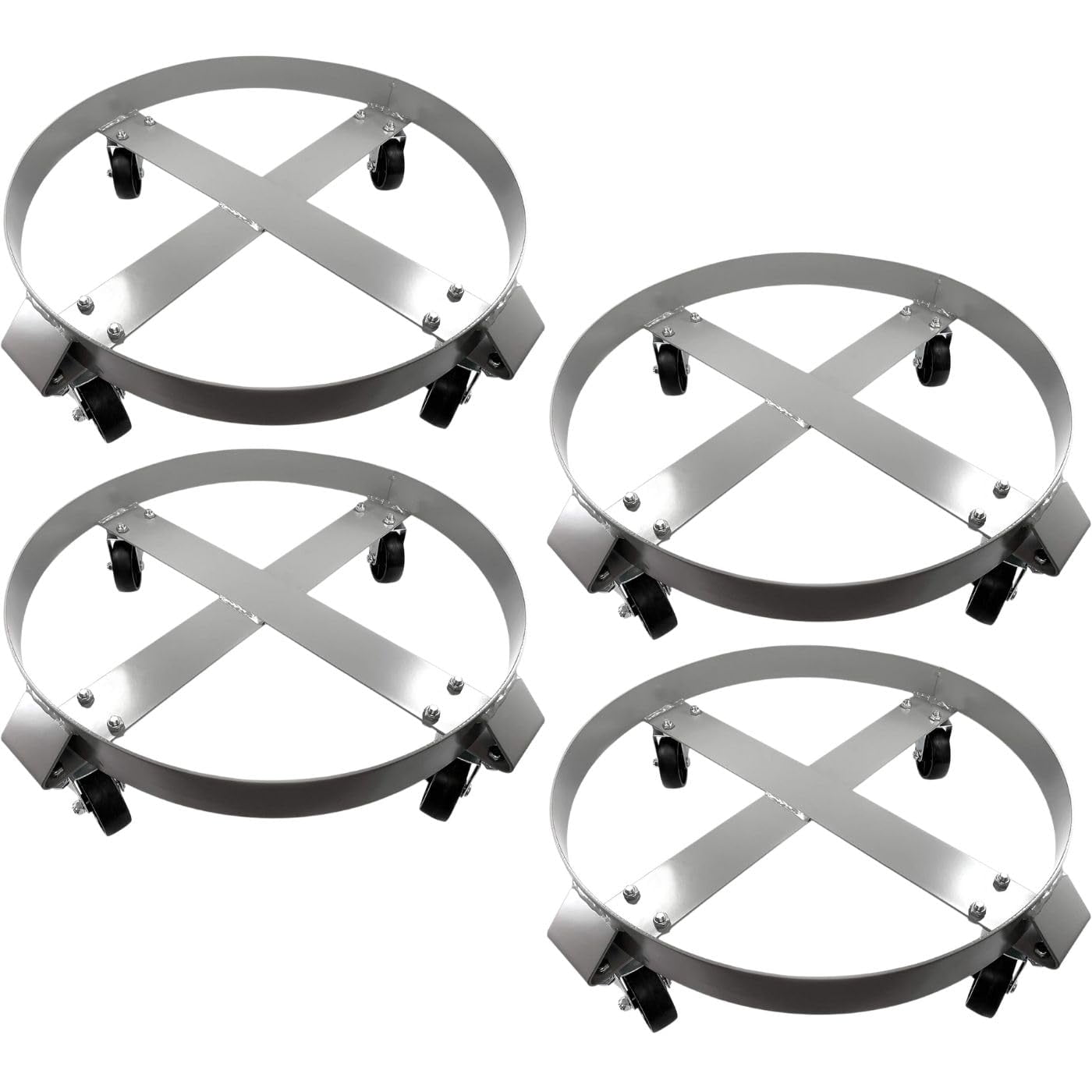 Non-Tipping Drum Dolly for 1000-Pound 30-Gallon Buckets with Swivel ...
