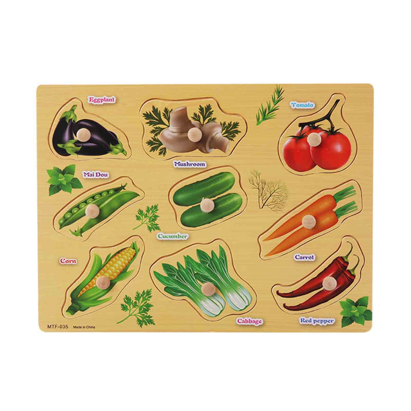 Non-Toxic Alphabet & Numbers Chunky Puzzles Ages 3+ | Montessori Wooden ...