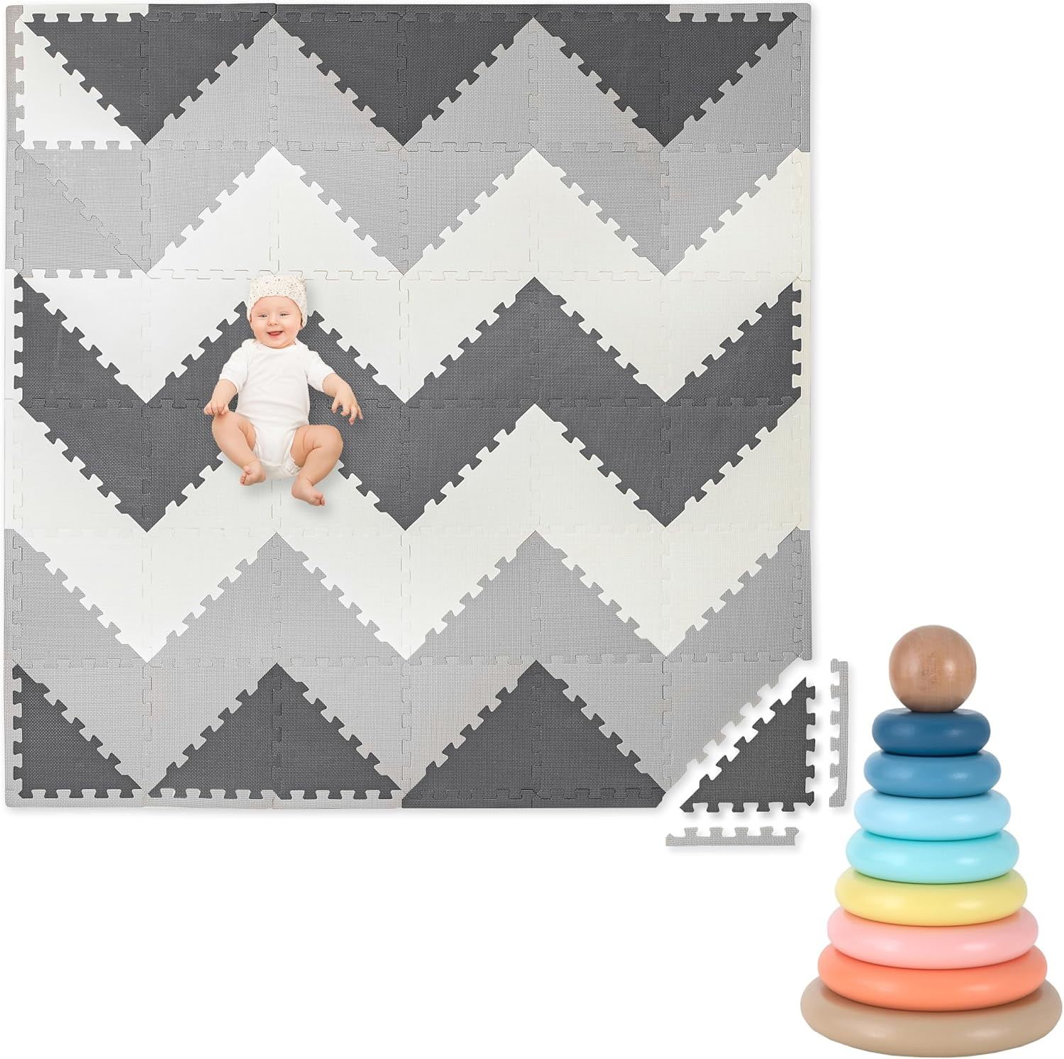 Non-Toxic Kids Mats for Floor, Extra-Thick Foam Tiles, mat for Toddlers ...
