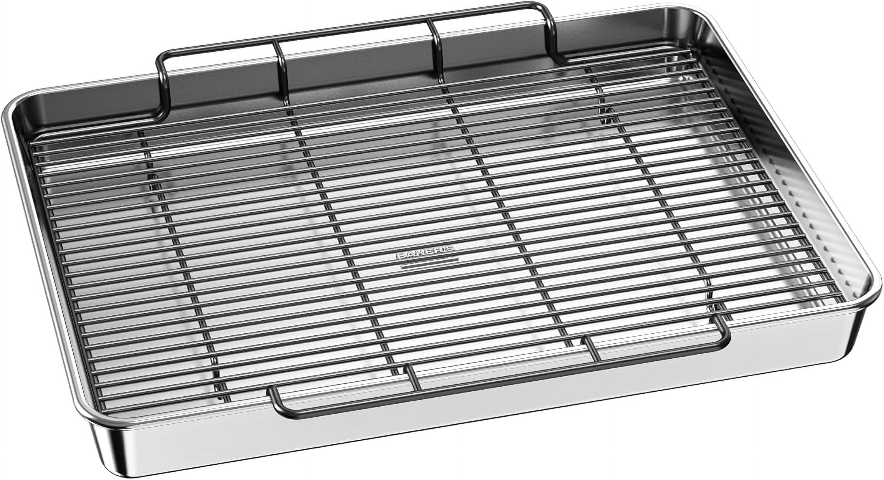 Non-Toxic Large Roasting Pan with 18" Rack, Roaster 100% Recycled ...