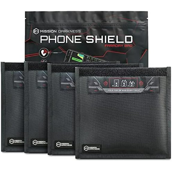 Non-Window Faraday Bag for Phones (4-Pack) // Signal Blocking Bag ...