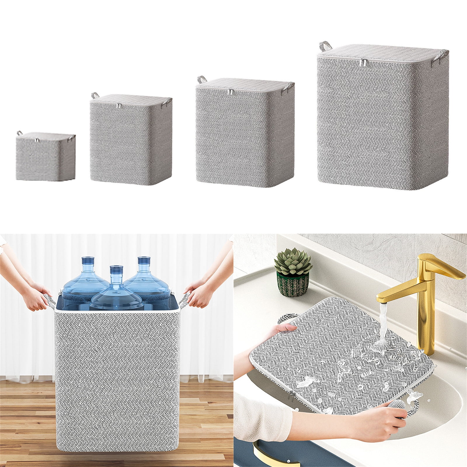 Non-Woven Zipper Closet Organizers And Storage Box Moving Quilt Storage ...