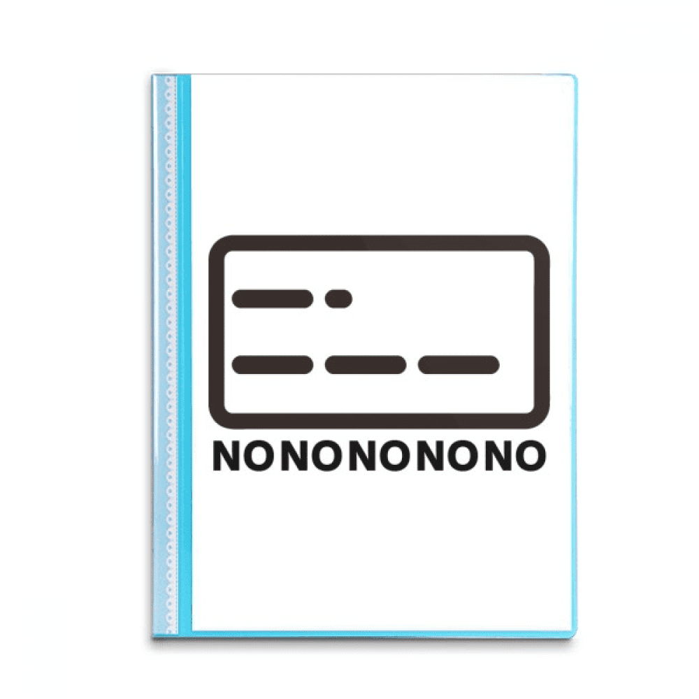 Non-dotted Line Representation Morse Code Book Sheet Protectors ...