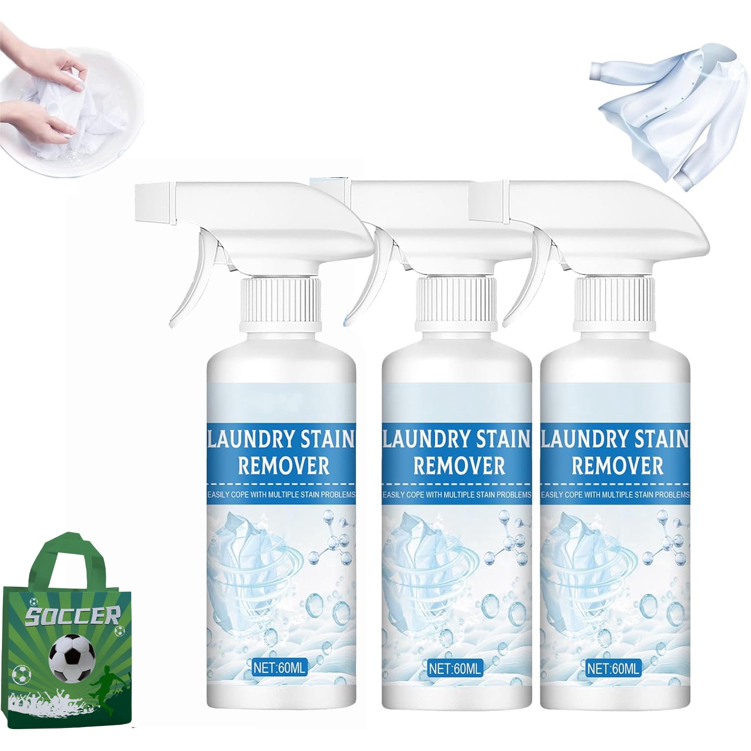 Non-ionic Laundry Pre-Treatment -Powerful Laundry Stain Remover Dry for ...