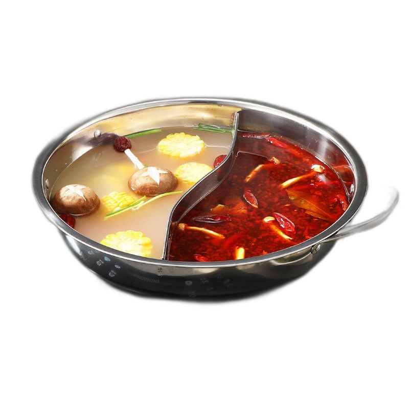 Non-magnetic stainless steel mandarin duck pot commercial household ...