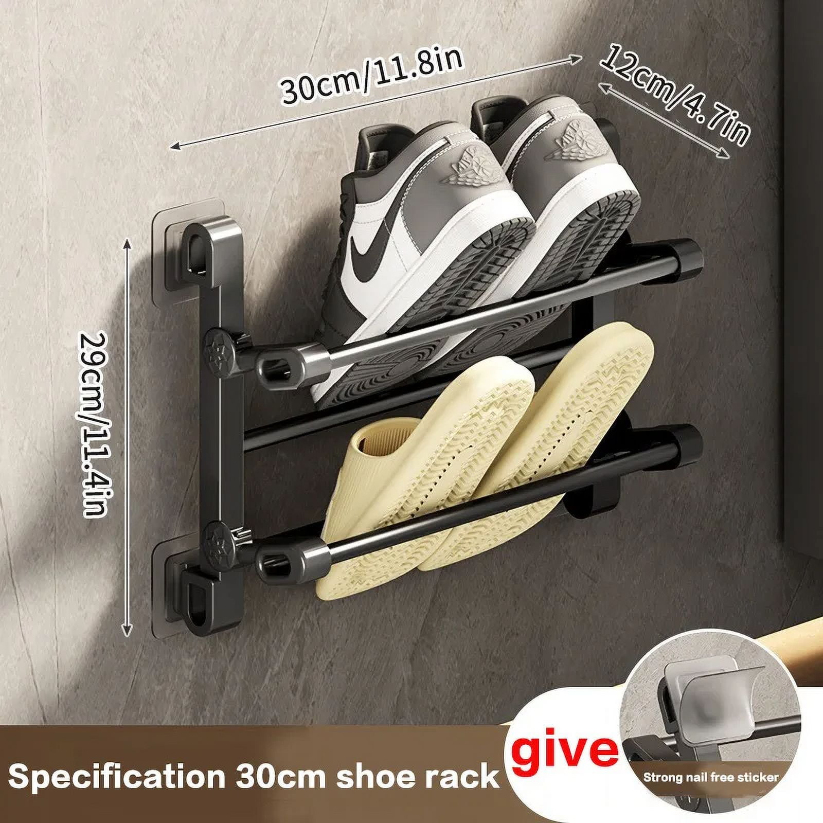 Non-perforated wall-mounted simple doorway shoe rack slipper rack ...