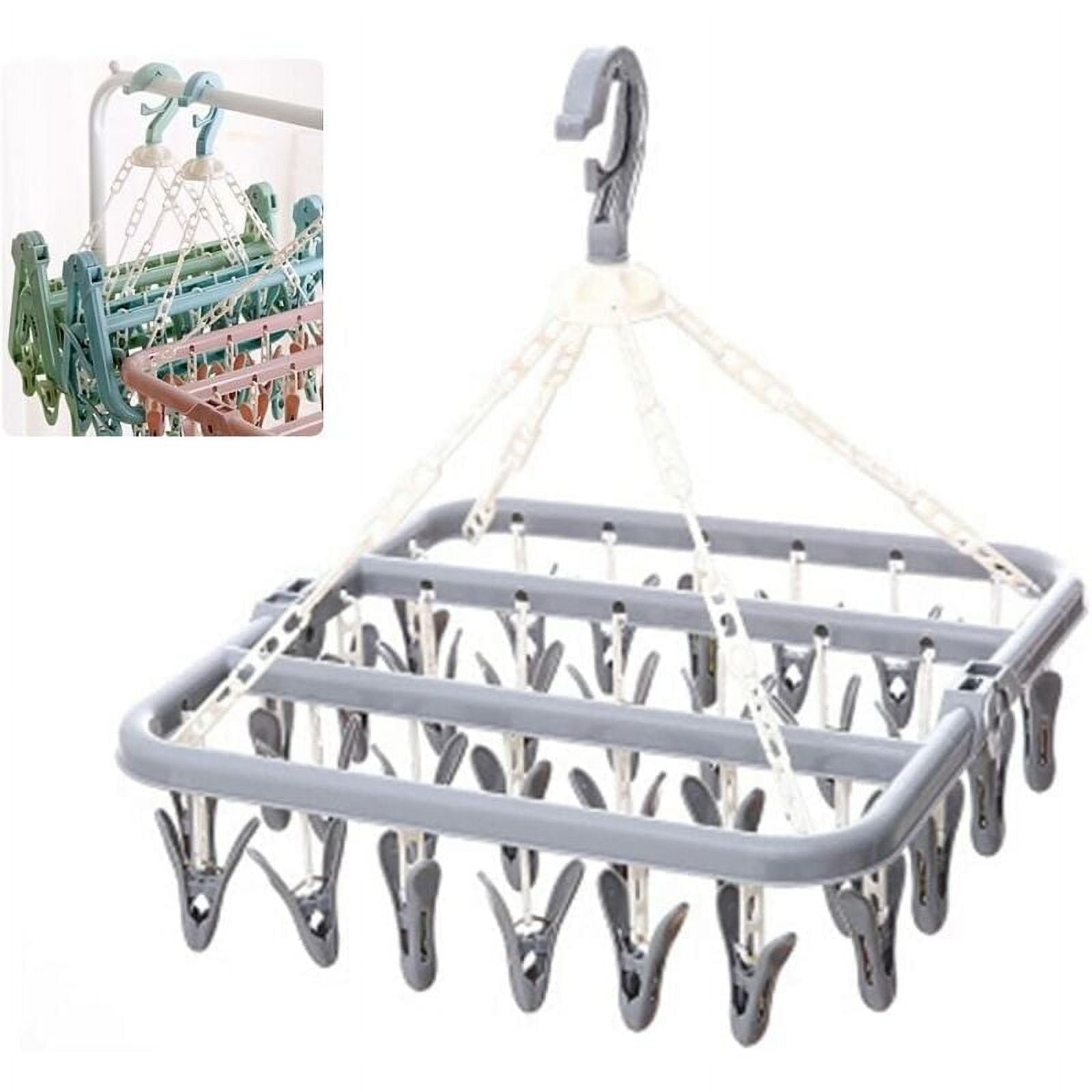Non-rusting Wire Springs Clothes Drying Rack, Foldable Hanging Drying ...