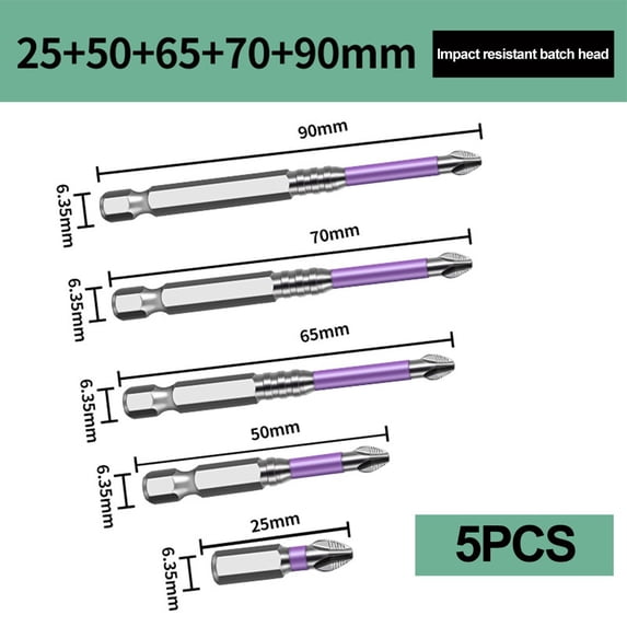 Non slip Cross Bit K5 Magnetic PH2 Drill Bit for Electric Screwdrivers ...