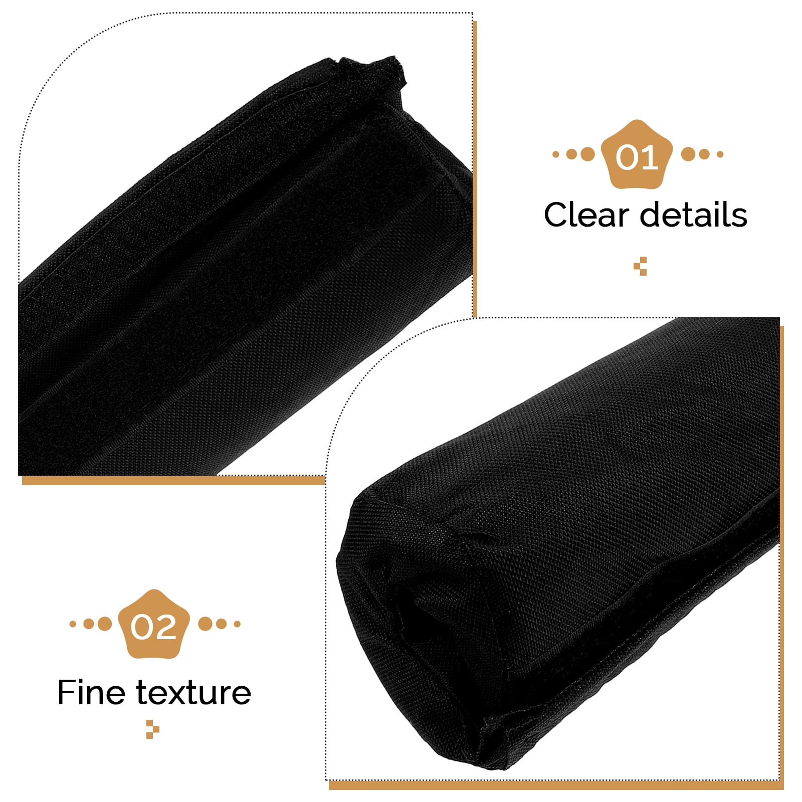 SKISUNO Recliner Pads Black Cloth 1Set 19.7x3.1x3.1in - Walmart.com