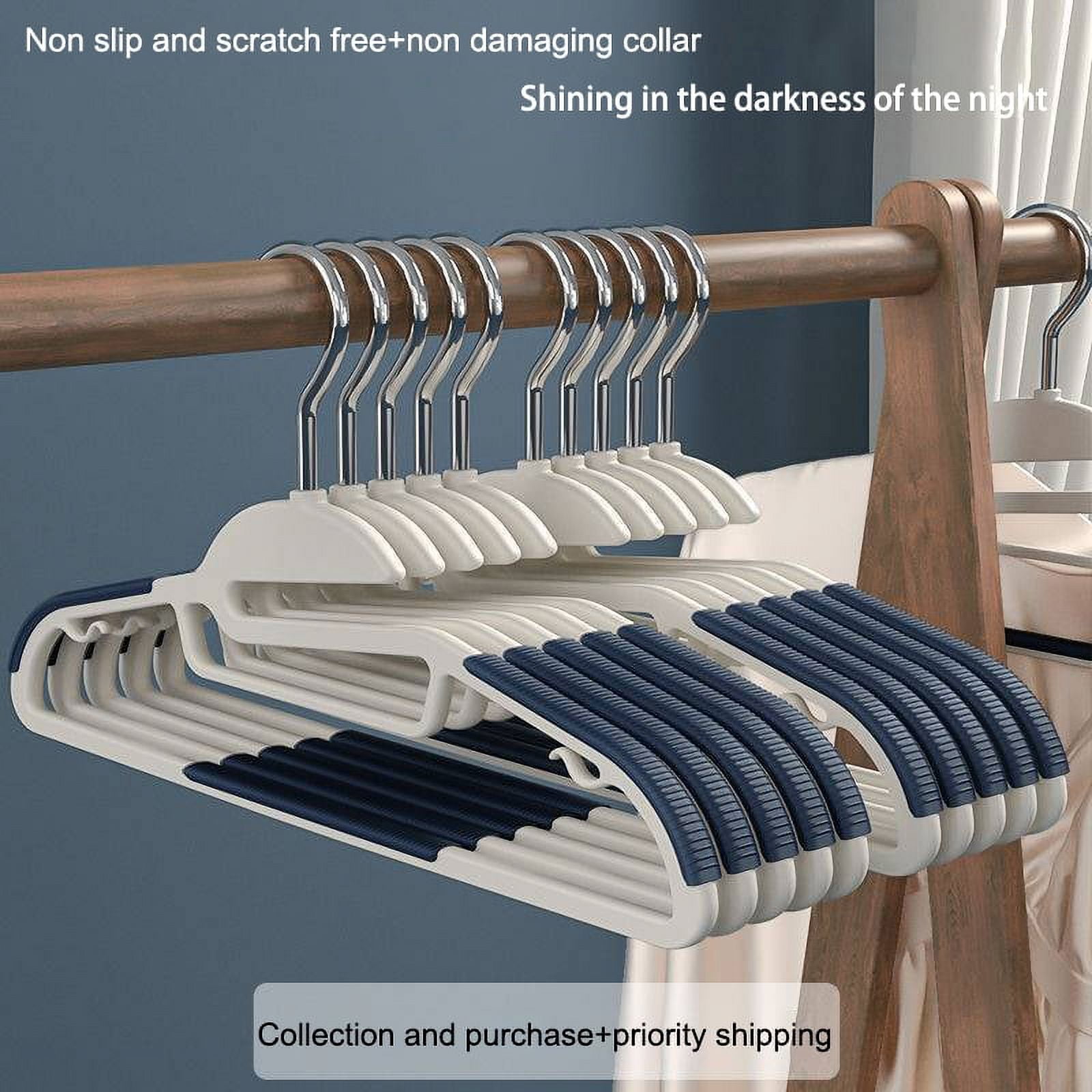 Non-slip Heavy Duty Clothes Hangers, Anti-shoulder Corner Rotatable ...