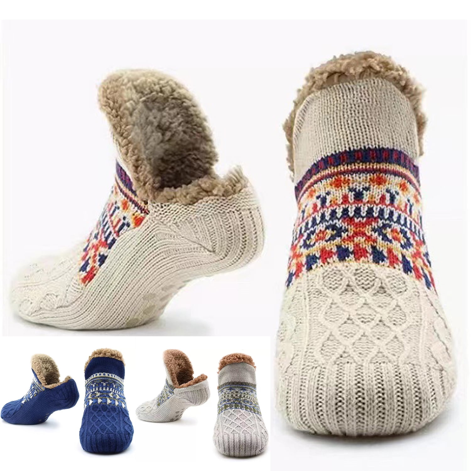 Non-slip Soft Slipper Socks for Indoor Home Men's House Slippers Socks ...