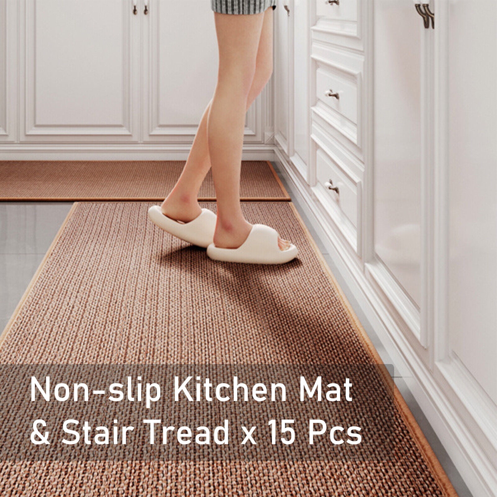 Non-slip Stair Treads Indoor Stairs Carpet for Wooden Steps 8" x 30" Stair Rugs - Walmart.com
