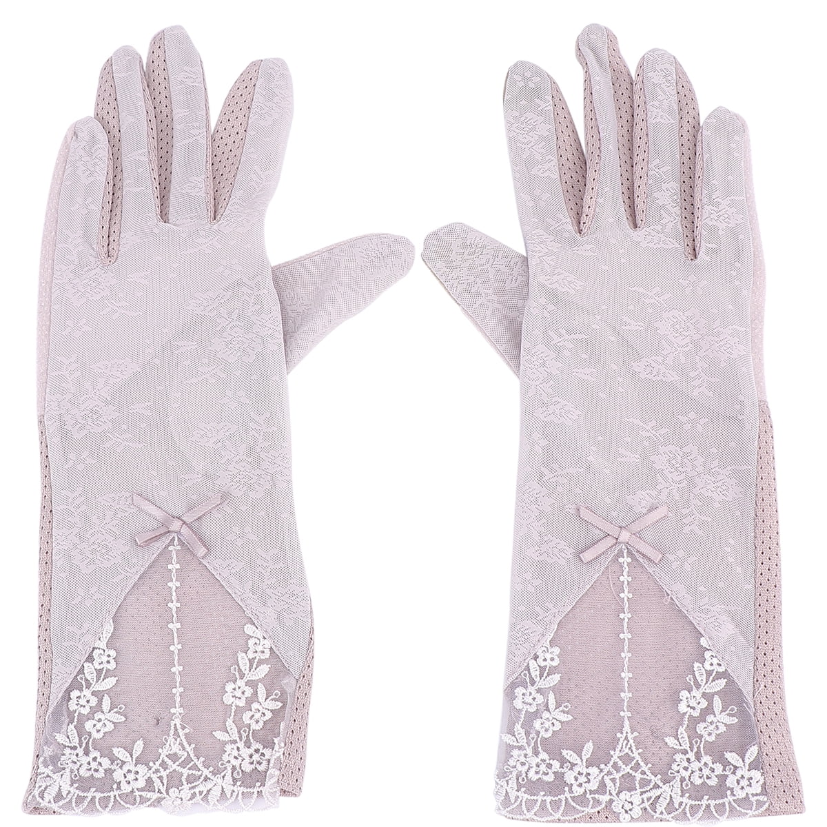 Non-slip Summer Touch Screen Gloves Women Outdoor Anti-sunburn Lace ...