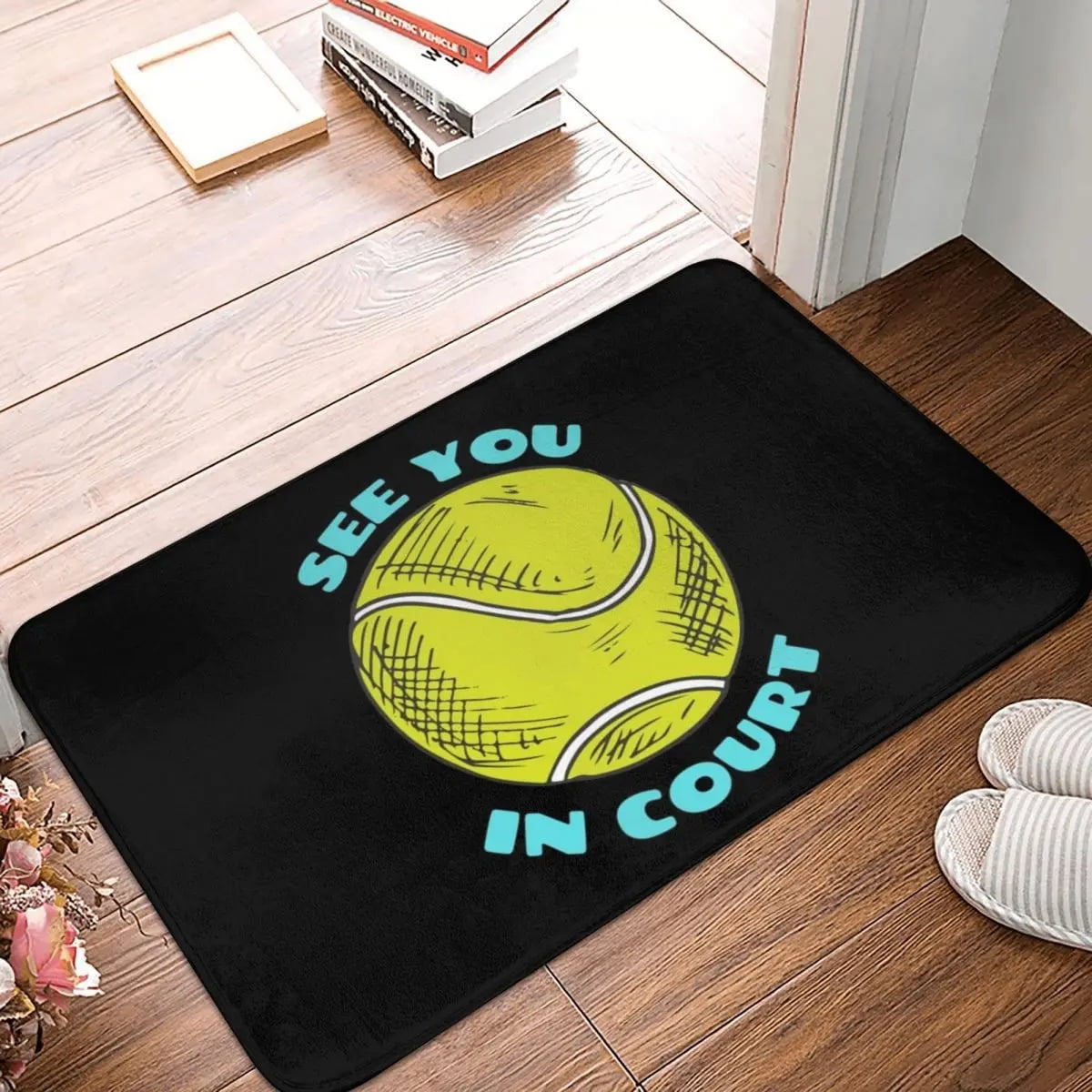 Non-slip Tennis Court Door Mat Carpet Bathroom Kitchen Balcony Living ...