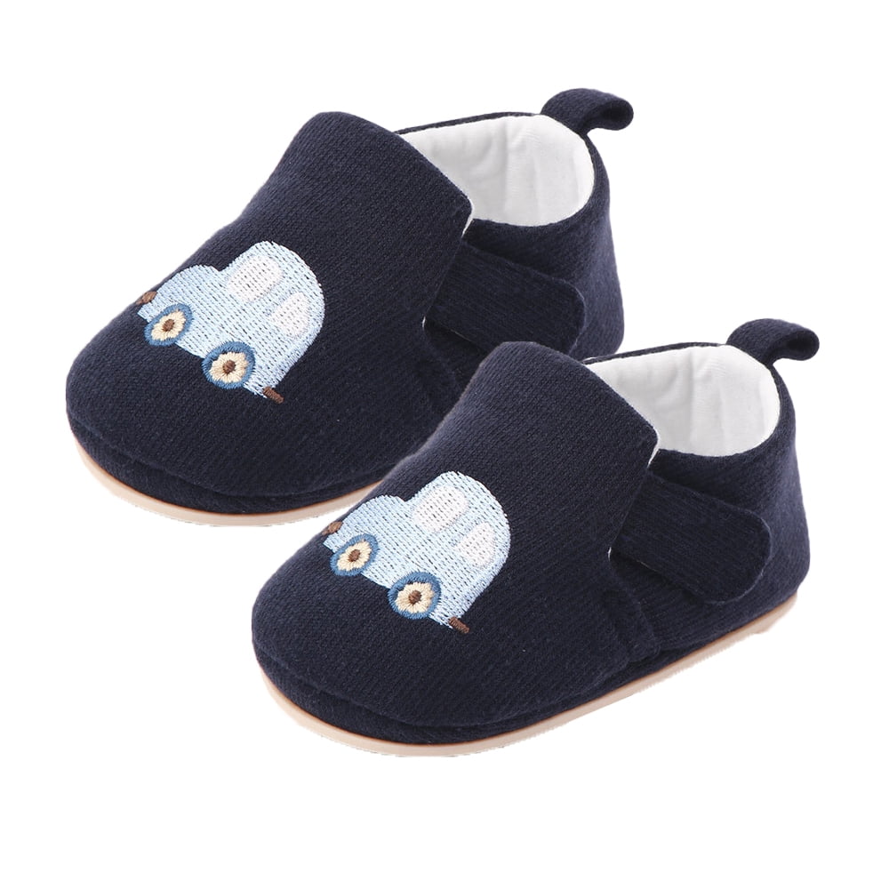Non slip rubber soles baby shoes double Velcro baby shoes - Walmart.com