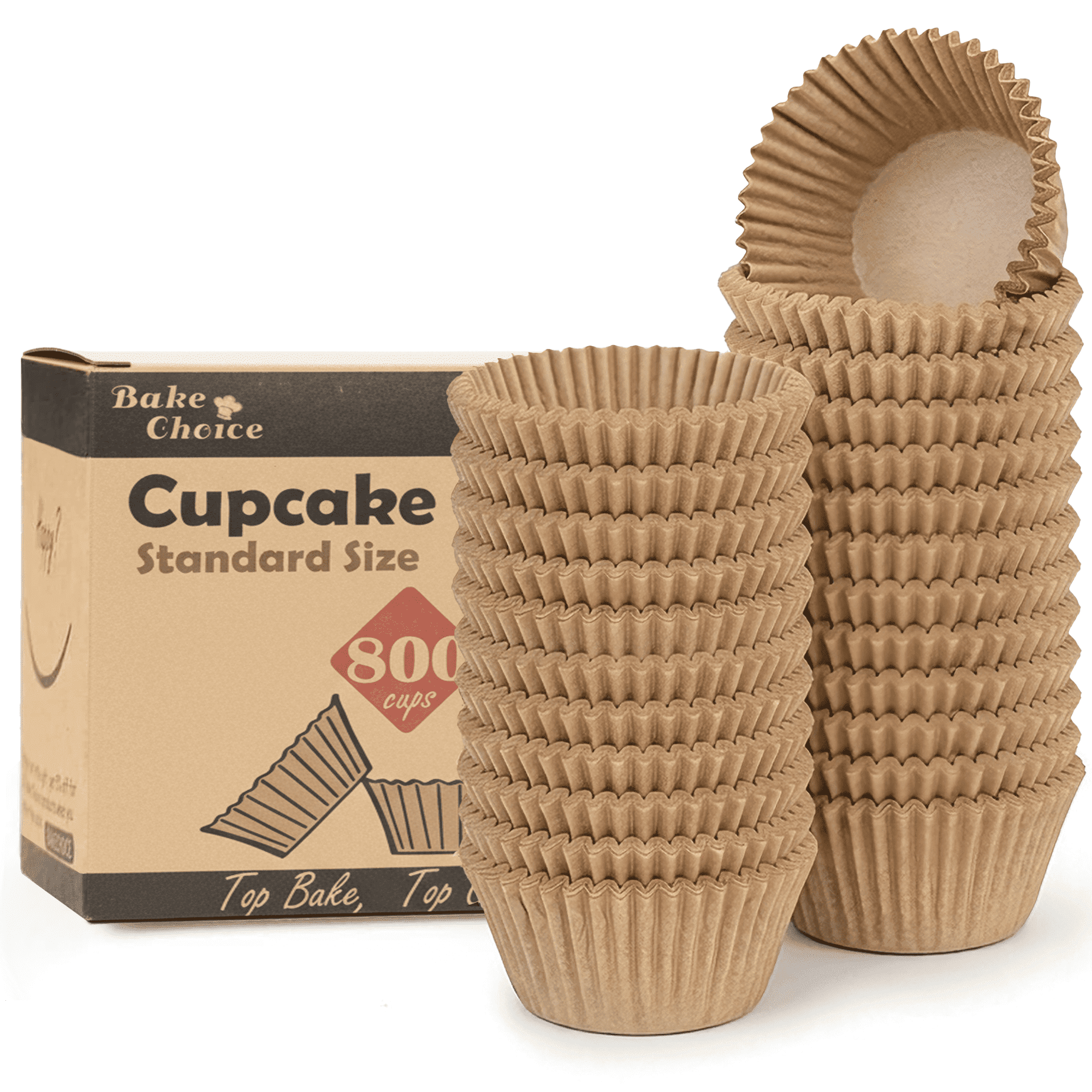 Bake Choice, Standard Cupcake Liners, 800 Count, Natural Parchment ...