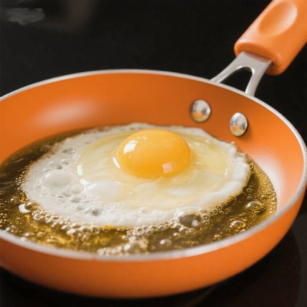 12" Non-Stick Copper Frying Pan with Ceramic Coating Induction Cooker ...