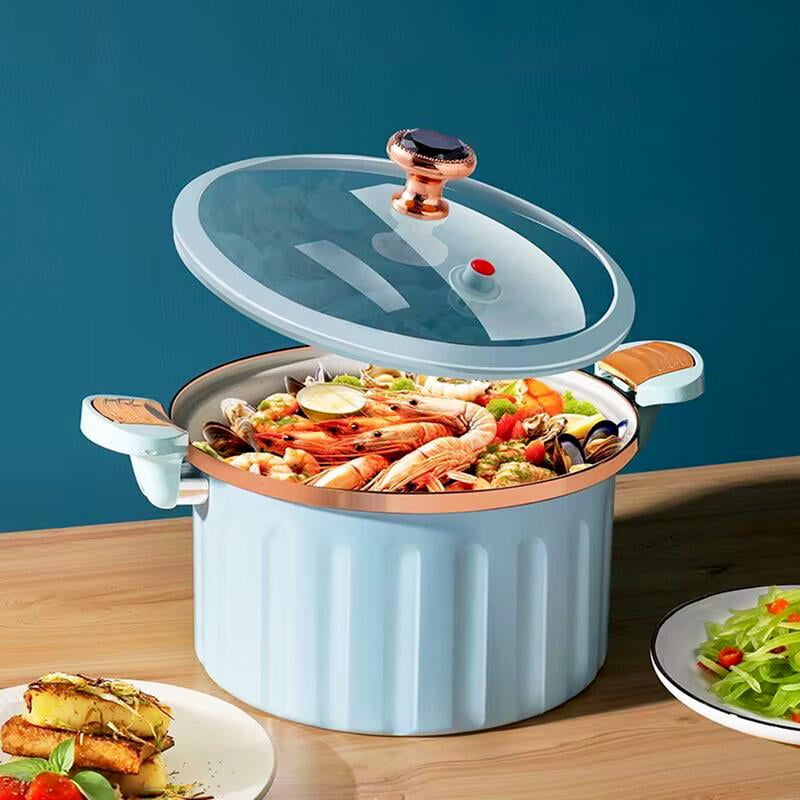 Non-stick Enamel Micro Pressure Cooker, 2.11gal Large Capacity Non ...