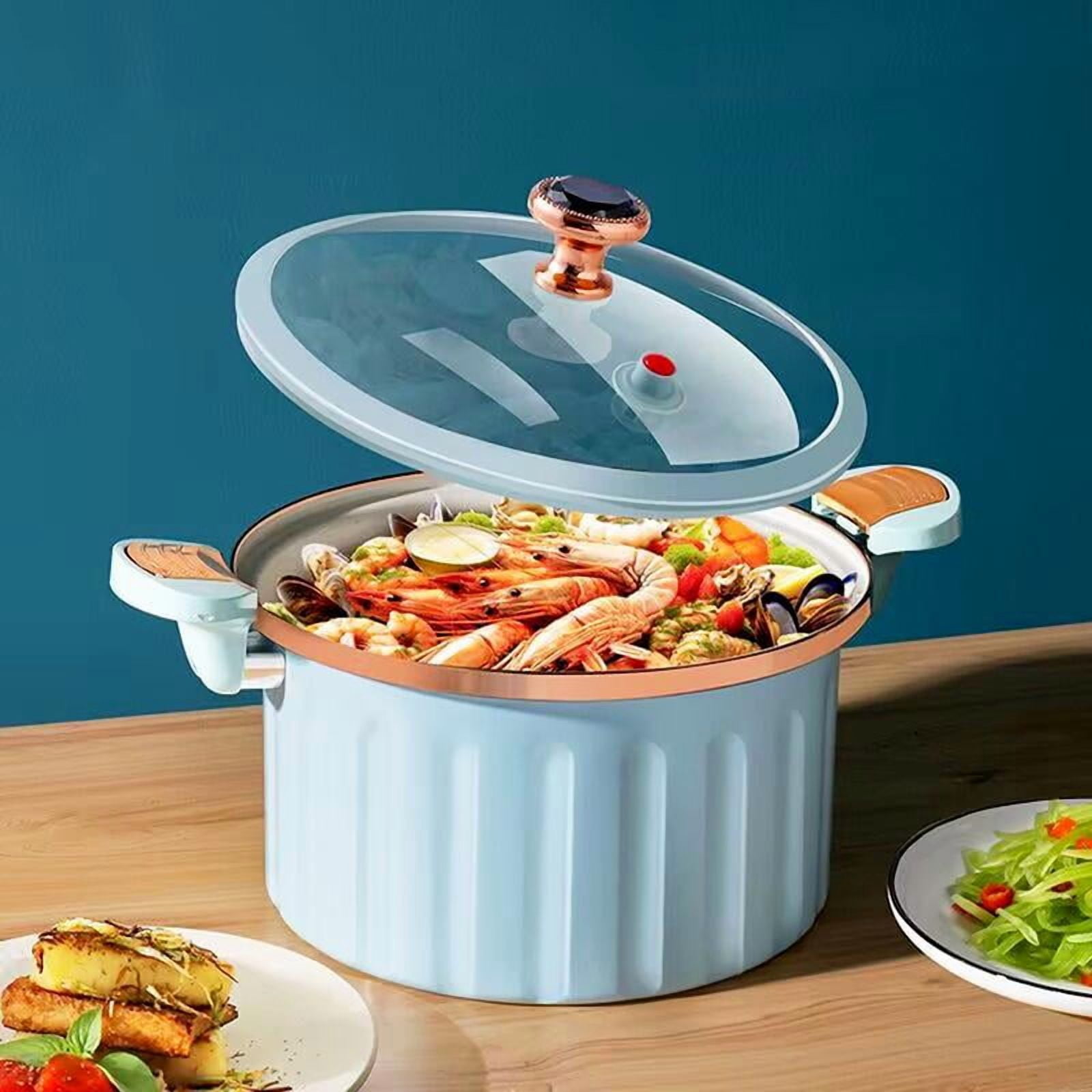Non-stick Enamel Micro Pressure Cooker, 2.11gal Large Capacity Non ...