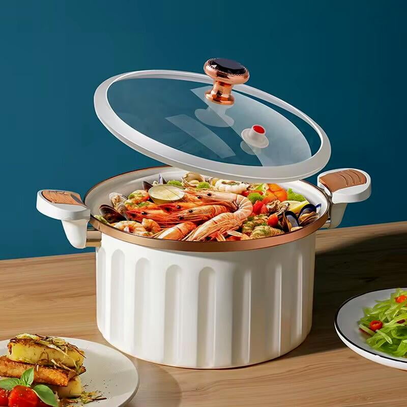 Non-stick Enamel Micro Pressure Cooker, 2.11gal Large Capacity Non ...