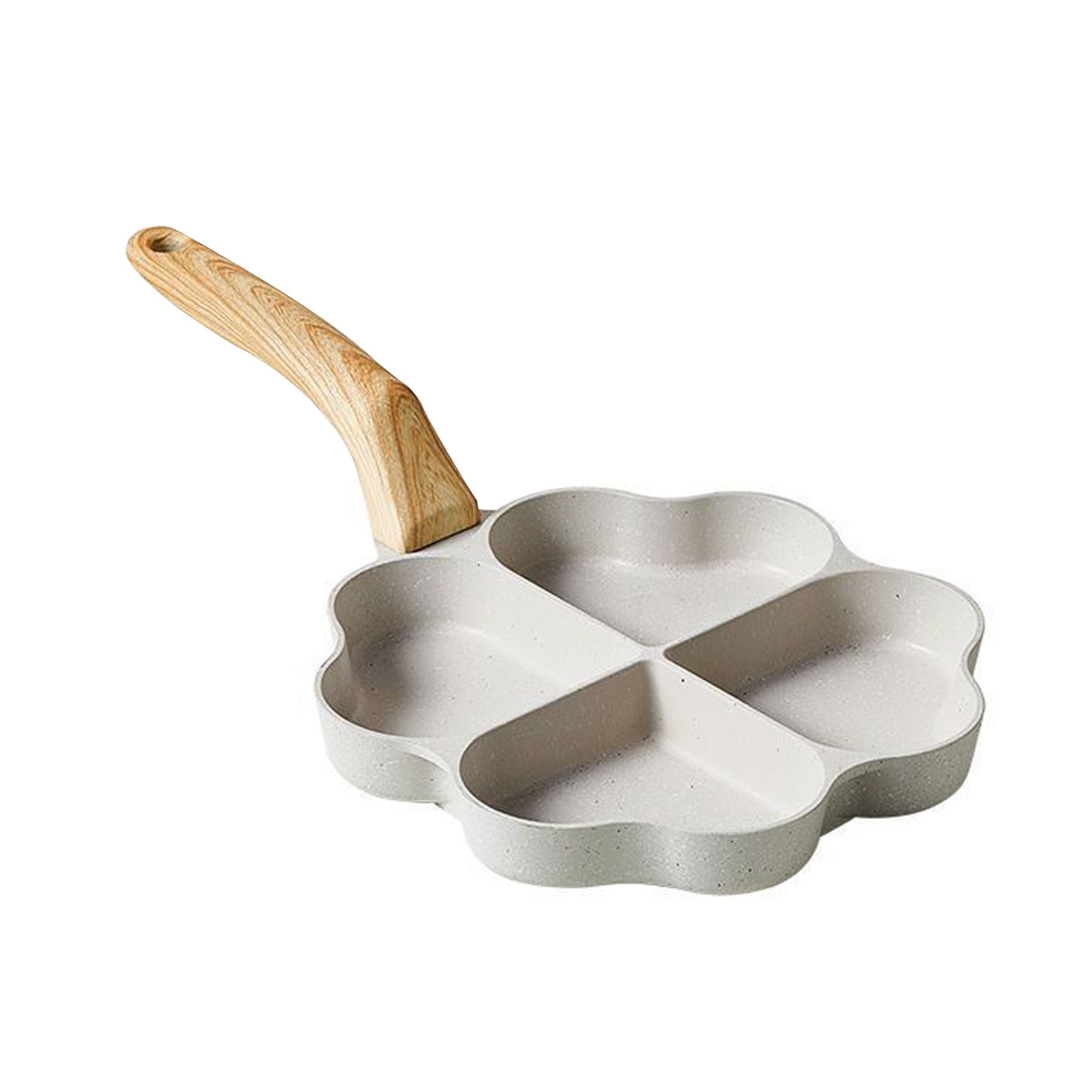 Non-stick Heart-shaped Hamburger Pan Household Four-hole Pan for Frying ...