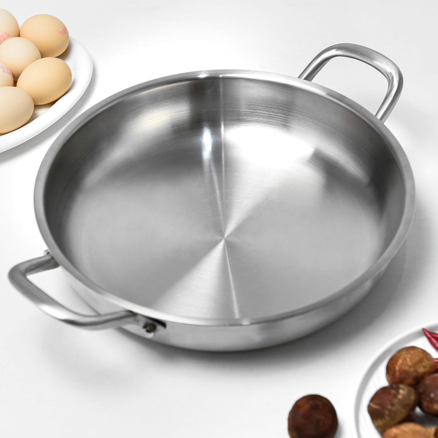 Non stick frying pans,Frying pan, cooking pot，6QT Soup Pot hot pot 304 ...